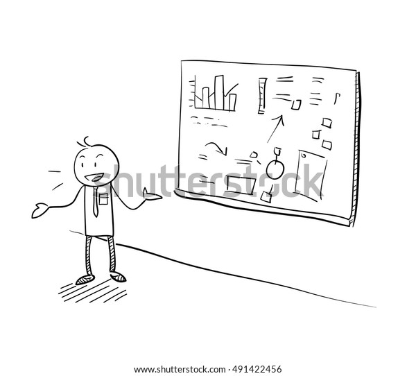 Business Presentation Doodle Hand Draw Vector 库存矢量图（免版税）491422456 ...