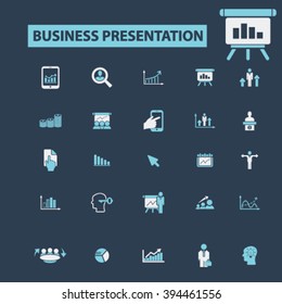 Business Presentation Icons Stock Vector (Royalty Free) 409065667