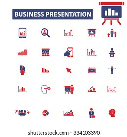 Business Presentation Icons Signs Vector Concept Stock Vector (Royalty ...