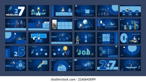 Business Presentation Powerpoint Launch New Business Stock Vector ...