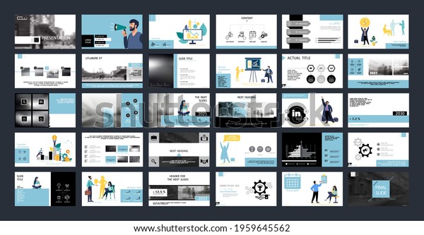 Business Presentation Powerpoint Launch New Business Stock Vector ...