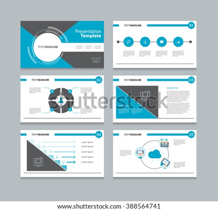 Business Presentation Slide Backgrounds Template Cover Stock Vector ...