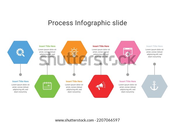 Business Process Abstract Infographics Template 6 Stock Vector (Royalty ...