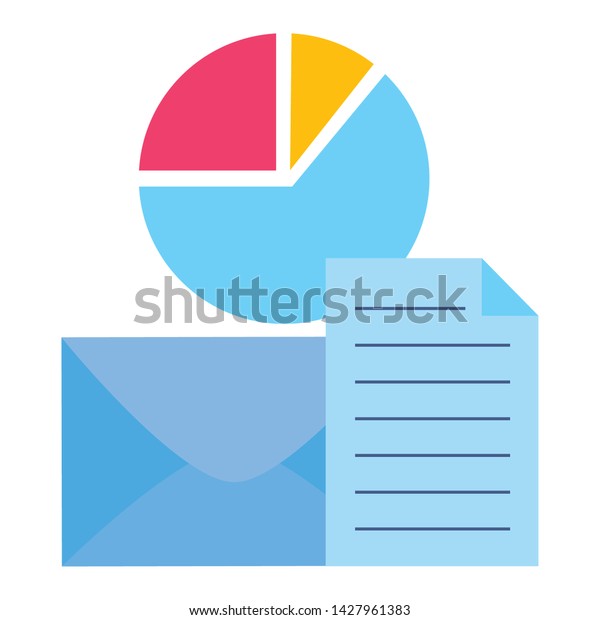 Business Report Chart Email Document Vector Stock Vector (Royalty Free ...