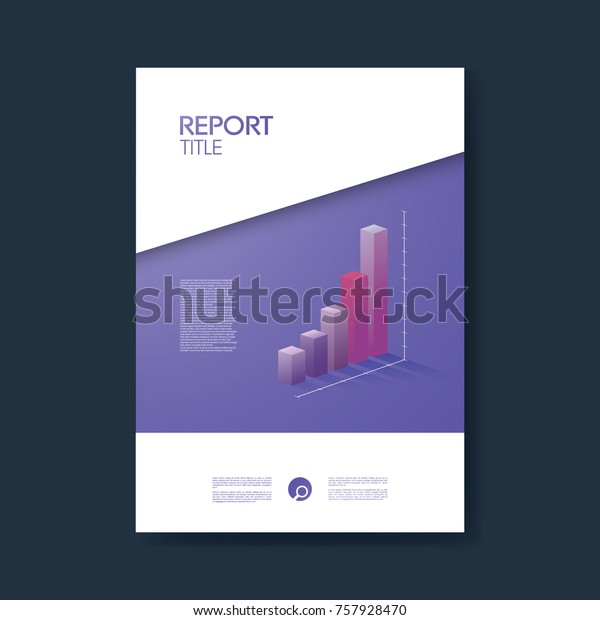 Business Report Cover Template Graphs Modern Stock Vector (Royalty Free ...