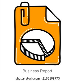 Business Report Graph Icon Concept Stock Vector (Royalty Free ...