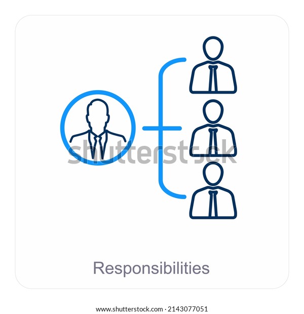 Business Responsibilities Icon Concept Stock Vector (Royalty Free ...