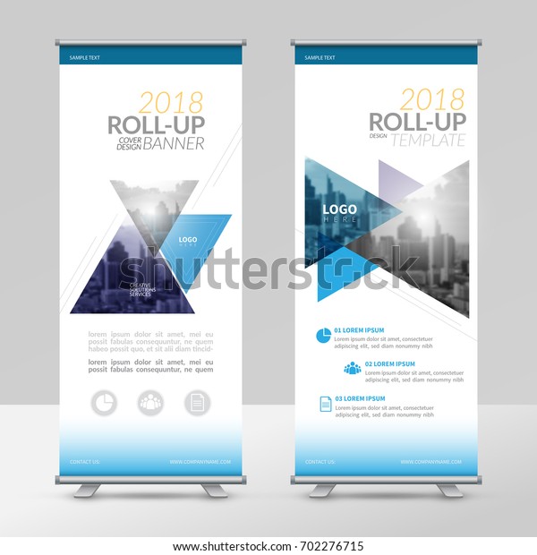 Business Roll Design Template Xstand Vertical Stock Vector (Royalty ...