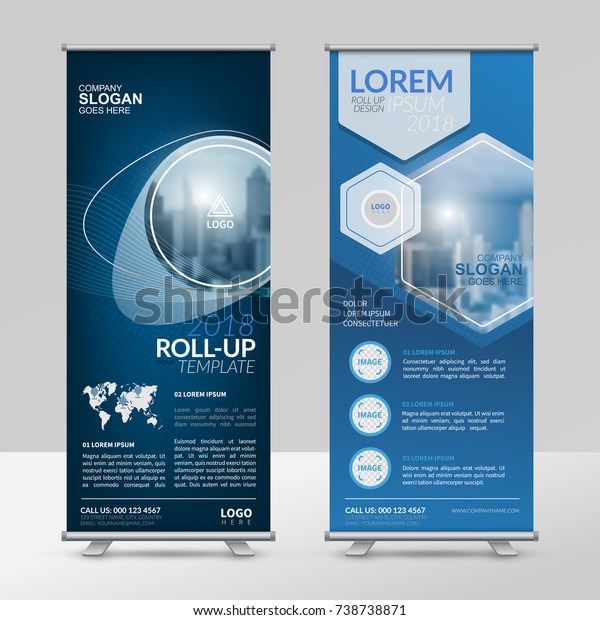 Business Roll Design Template Xstand Vertical Stock Vector (Royalty ...