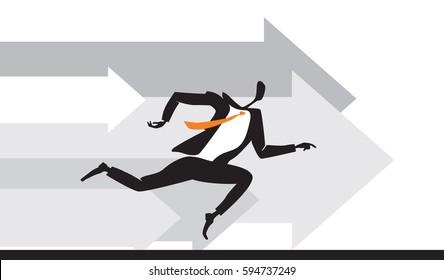 64,218 Business man running Stock Vectors, Images & Vector Art ...