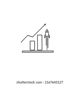 Business Scale Graph Business Growth Statistic Stock Vector (Royalty ...