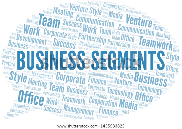 Business Segments Word Cloud Collage Made Stock Vector (Royalty Free ...