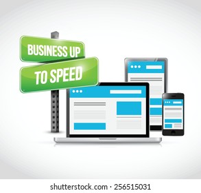 Business Speed Computer Technology Sign Illustration Stock Vector ...