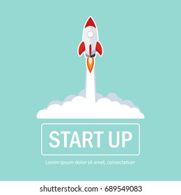 Business Start Uprocket Fast Start Launch Stock Vector (Royalty Free ...
