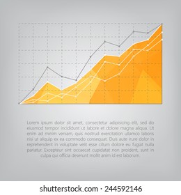 Business Statistics Chart Showing Various Visualization Stock Vector ...