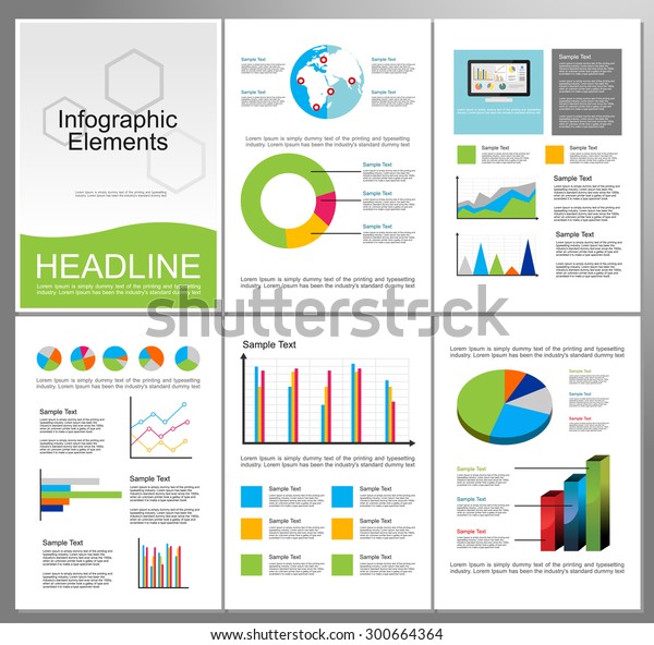 Business Statistics Infographics Elements Brochure Design Stock Vector ...
