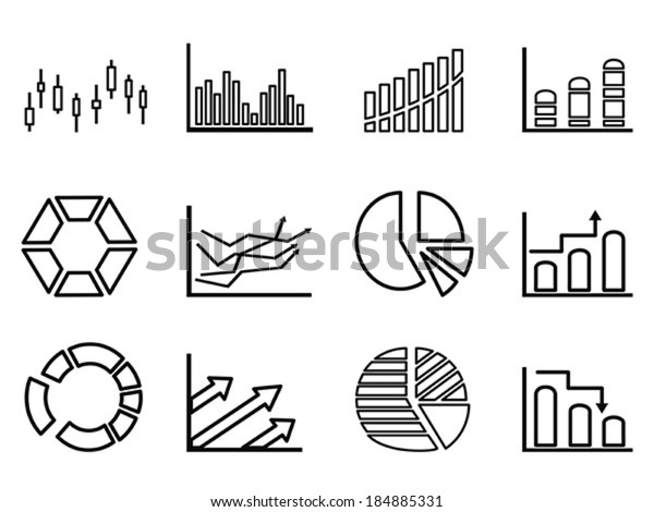 Business Statistics Outline Icon Set Stock Vector (Royalty Free ...