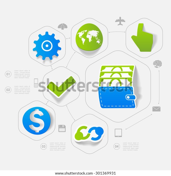 Business Sticker Infographic Stock Vector (Royalty Free) 301369931 ...