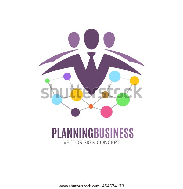 Business Strategy Planning Logo Design Concept เวกเตอร์สต็อก (ปลอดค่า ...