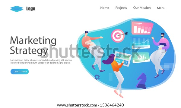 Business Strategy Vector Illustration Concept Suitable Stock Vector ...