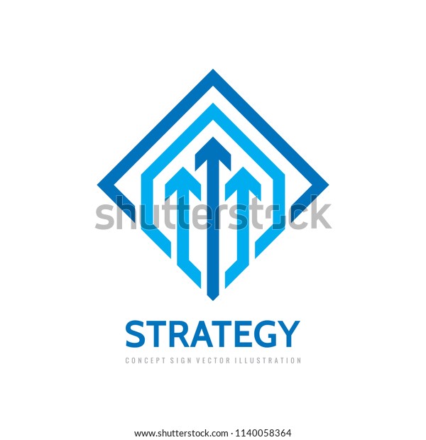 Business Strategy Vector Logo Template Concept Stock Vector (Royalty ...
