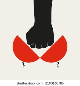 Business Struggle Vector Concept Symbol Unity Stock Vector (Royalty ...