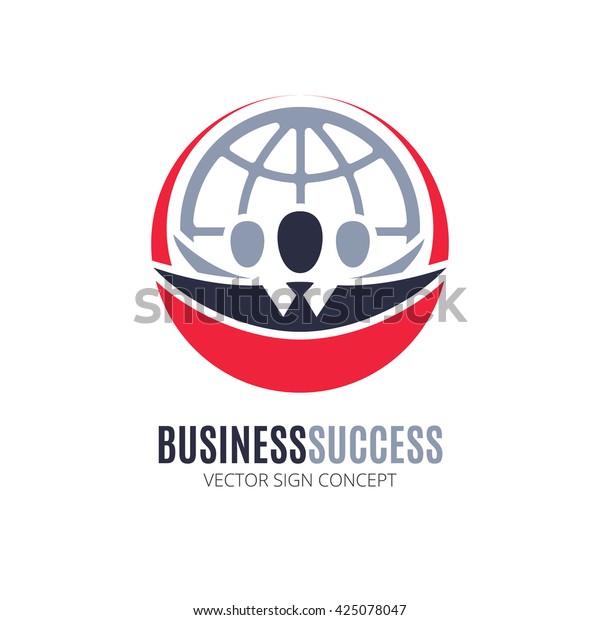 Business Success Vector Logo Concept Illustration Stock Vector (Royalty ...