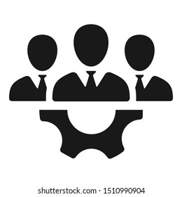 Business Support Team Icon Vector Graphics Stock Vector (Royalty Free ...