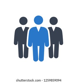 Simple Illustration Marketing Team Icon: vector de stock (libre de ...