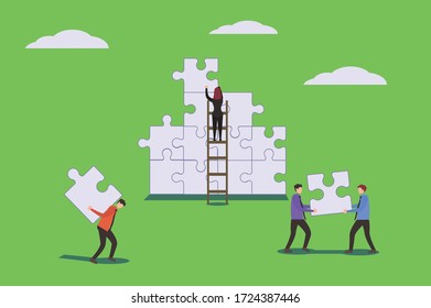 Business Teamwork Vector Concept Group Business: เวกเตอร์สต็อก (ปลอดค่าลิขสิทธิ์) 1724387446 ...