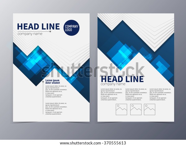 Business Technology Brochure Design Template Vector Stock Vector (Royalty Free) 370555613