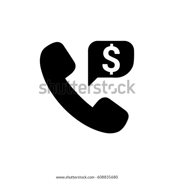 Business Telephone Conversation Icon Stock Vector (Royalty Free ...