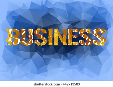 Business Themed Background Blue Triangular Pattern Stock Vector ...