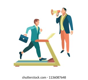 Business Training Hard Working Team Leader Stock Vector (Royalty Free ...