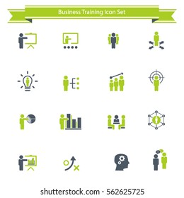 Business Training Icon Set Stock Vector (Royalty Free) 562625740