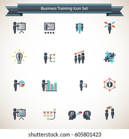 Business Training Icon Set Stock Vector (Royalty Free) 1092631454 ...