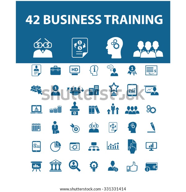 Business Training Icons Stock Vector (Royalty Free) 331331414