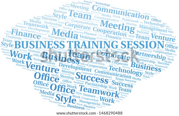 Business Training Session Word Cloud Collage Stock Vector (Royalty Free ...