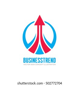 Business Trend Vector Logo Template Concept Stock Vector (Royalty Free ...
