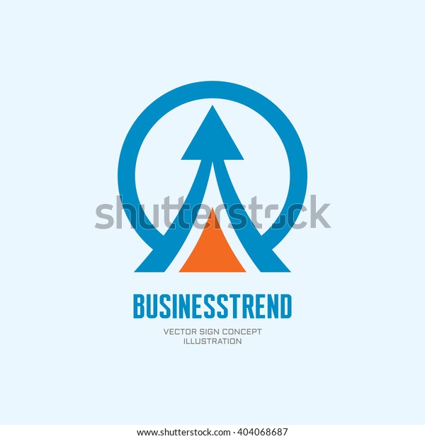Business Trend Vector Logo Template Concept Stock Vector (Royalty Free ...