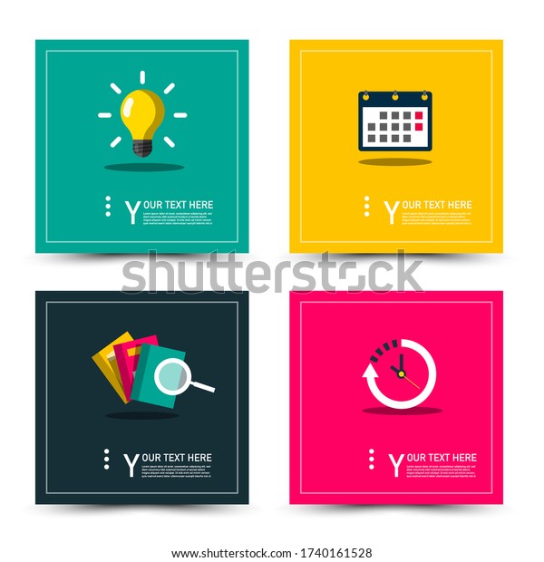 Business Vector Flat Design Paper Template Stock Vector (Royalty Free ...
