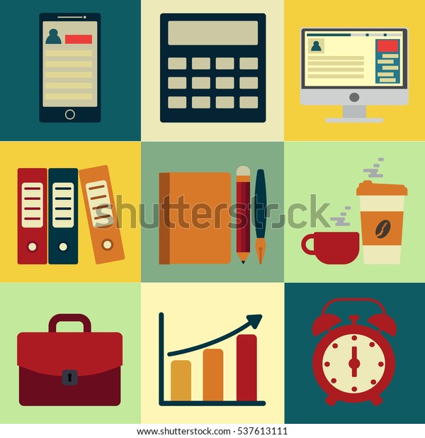 Business Vector Icons Background Vector Design Stock Vector (Royalty ...
