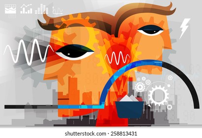 Business Vision Abstract Stock Vector (Royalty Free) 258813431 ...