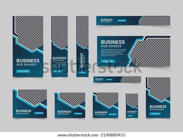 Business Web Banner Template Design Vector Stock Vector (Royalty Free ...