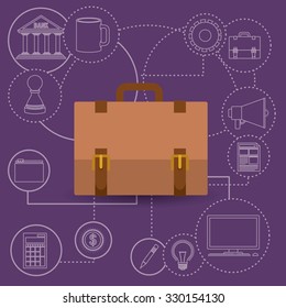 Business World Design Vector Illustration Eps10 Stock Vector (Royalty ...