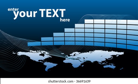 Business World Map 01 Stock Vector (Royalty Free) 36691639 | Shutterstock
