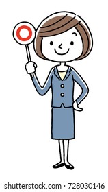 Business Young Lady Answer Correct Answer Stock Vector (Royalty Free ...