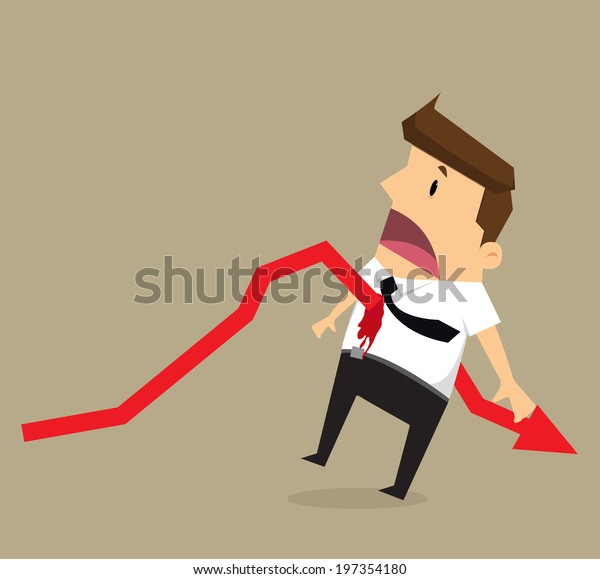 Businessman Arrow Stab Stock Vector (Royalty Free) 197354180 | Shutterstock