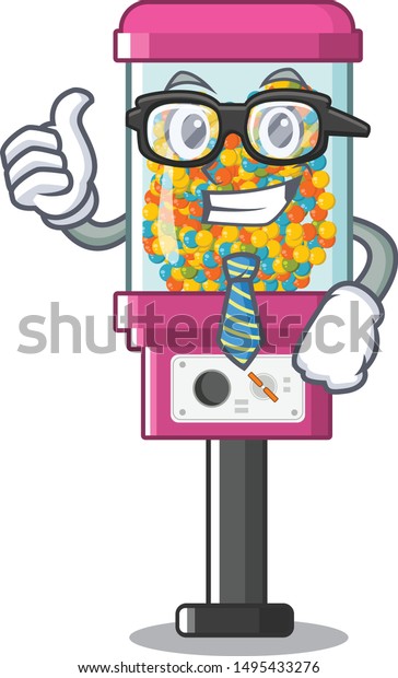 Businessman Candy Vending Machine Cartoon Stock Vector (Royalty Free ...