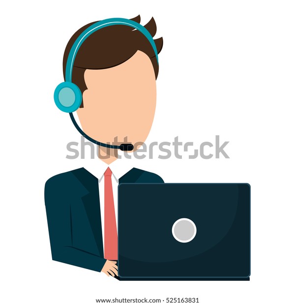icono del centro de llamadas del operador avatar del personaje de ...